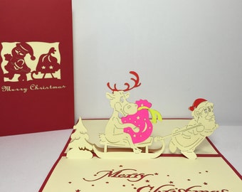 3d christmas card | Etsy