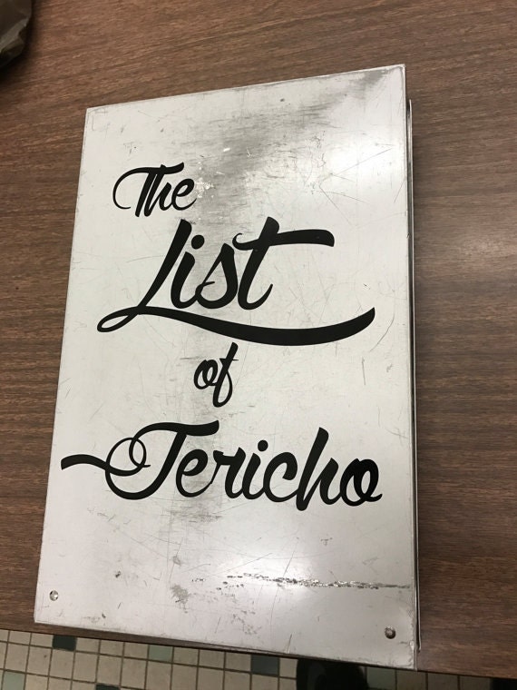 WWE The List of Jericho Chris Jericho clipboard decal sticker