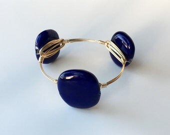 Royal blue bangle | Etsy