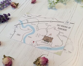 Wedding Map Custom Design / Printable DIY digital PDF