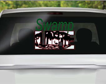 Swamp life decal | Etsy