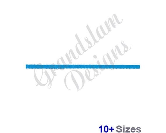 Straight Line Machine Embroidery Design