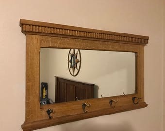 Mirror coat rack | Etsy