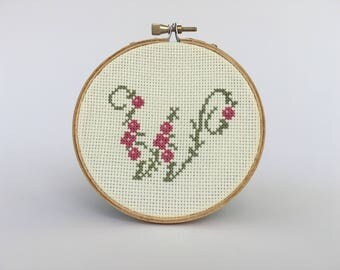 Cross stitch initial | Etsy