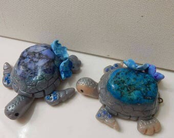 Polymer clay turtle | Etsy