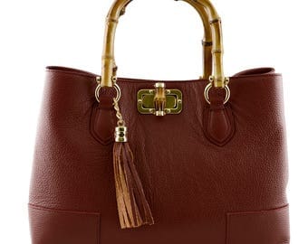 Bamboo handle purse | Etsy