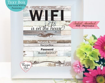 Wifi password | Etsy