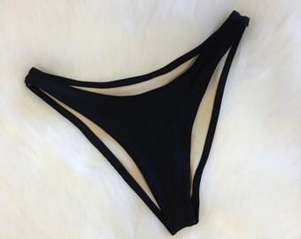 June Lace-Up High Hip Thong One Piece Swimsuit