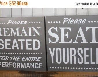 Please remain seated | Etsy