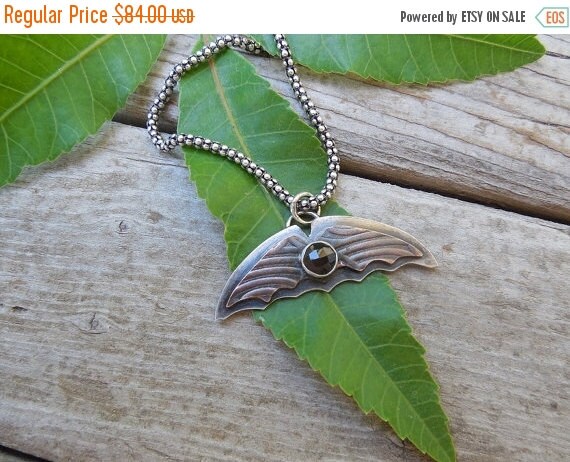 ON SALE Batwing necklace handmade in sterling silver by Billyrebs