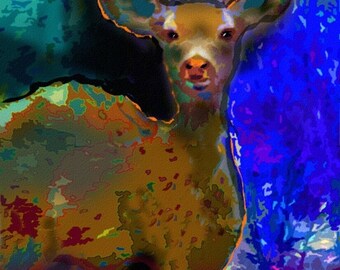 Unique bambi art related items | Etsy