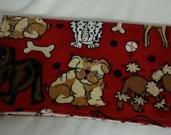 Dog checkbook cover | Etsy