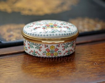 Enamel pill box | Etsy