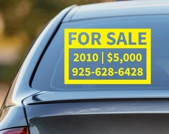 Business Car Decal Custom Car Window Decal by DesignsByTenisha