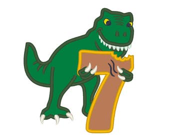 Dinosaur number | Etsy