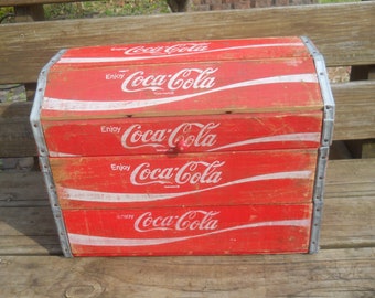 Red coca cola crate | Etsy