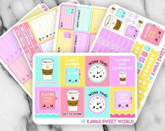 Cute planner stickers to help you stay on by KawaiiSweetWorld