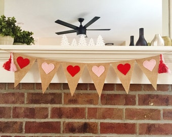 Valentine bunting | Etsy