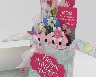 UNIQUE HANDMADE ONE OF A KIND EXPLOSION CARD IN A by CARDSBYMOM