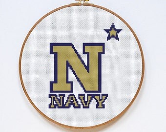 Naval cross stitch | Etsy