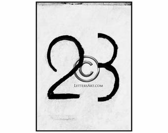 Number 23 | Etsy