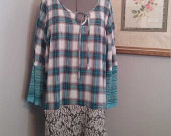 Patchwork tunic | Etsy