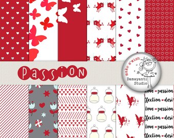 Baby girl digital papers Baby digital paper by DamayantiStudio