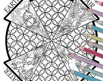 Pagan coloring page | Etsy