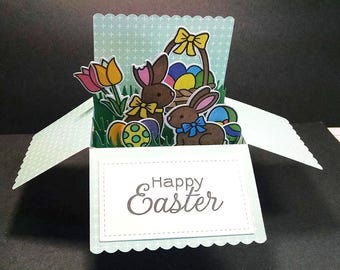 Easter pop up card | Etsy
