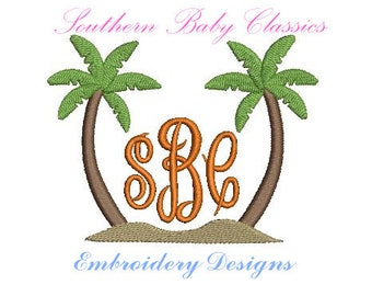 Palm tree applique | Etsy