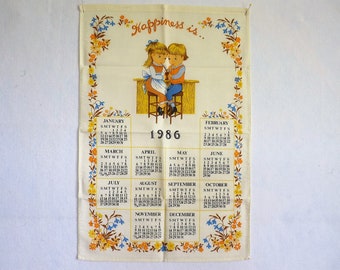 1986 calendar | Etsy