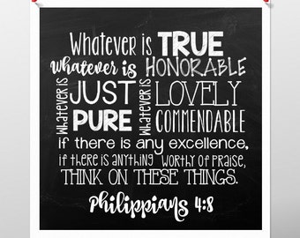 Whatever is true | Etsy