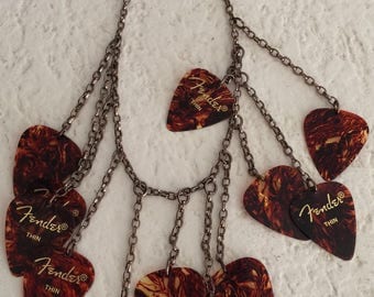 Tortoise shell guitar pick | Etsy