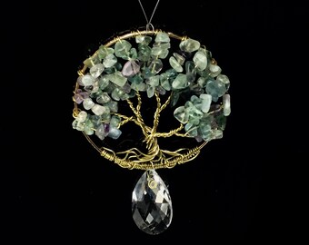 Wire tree suncatcher | Etsy