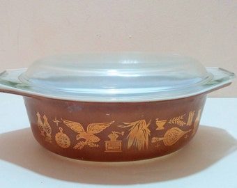 Pyrex early american | Etsy