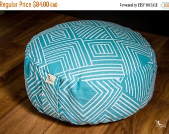 Turquoise pouf | Etsy