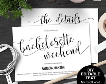 Bachelorette Invitation Bachelorette Party Invitation