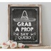 Instant 'Grab A Prop Say Queso' Printable Fiesta Sign
