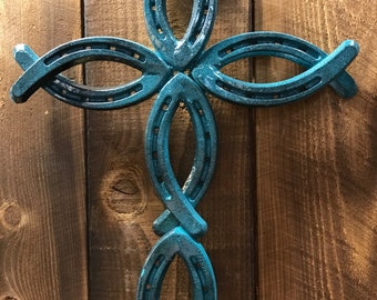 Horseshoe cross | Etsy