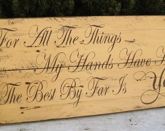 Hand held sign | Etsy