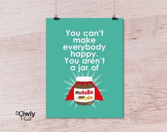 Nutella print | Etsy
