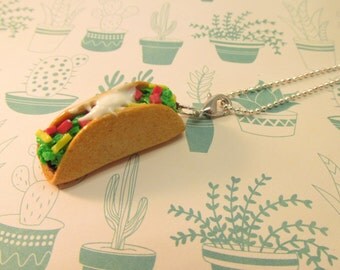 Taco necklace | Etsy