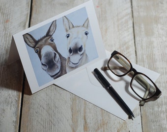 Donkey card | Etsy