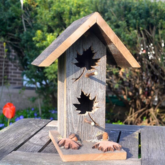 Rustic Birdhouse Cedar Bird House Barnwood Birdhouses