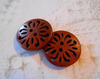 Laser cut button | Etsy