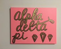 Unique sorority frame related items | Etsy