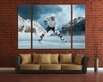 Hockey wall art | Etsy