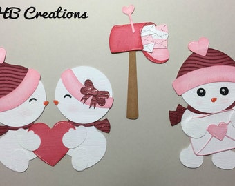 Snowman valentine | Etsy