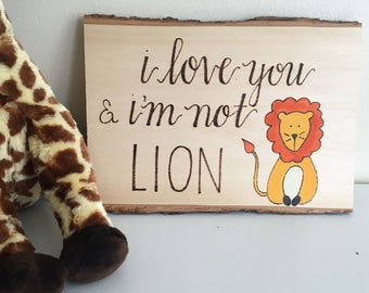 I'm not lion | Etsy