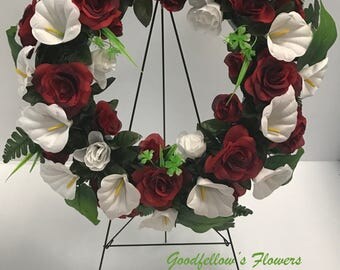 Cemetery wreath | Etsy